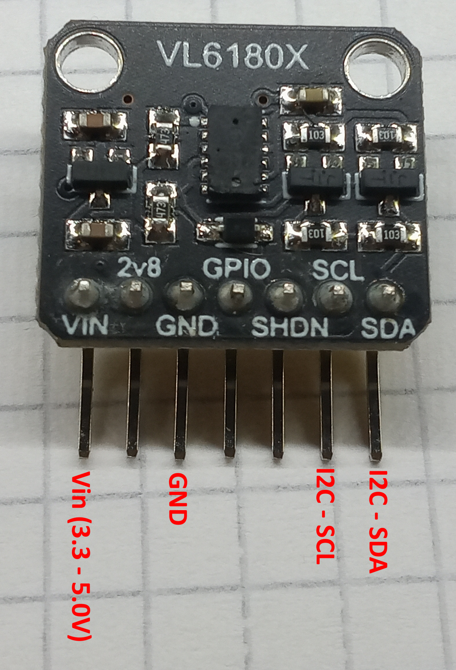 VL6180X Distance Sensor – HJWWalters